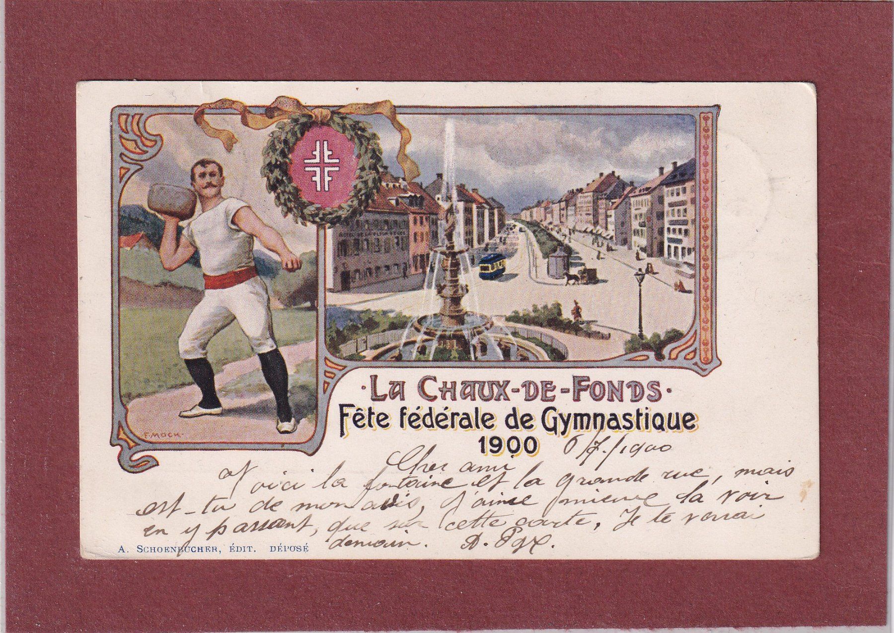 La Chaux de Fonds 1900 - Fête fédérale de Gym (Gebraucht) in Orvin für CHF 8.5 – mit Lieferung ...