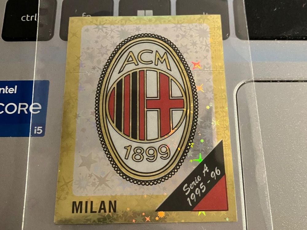 Panini Calciatori 1995-96 Wappen AC Milan Japanische Version (Nuovo ...