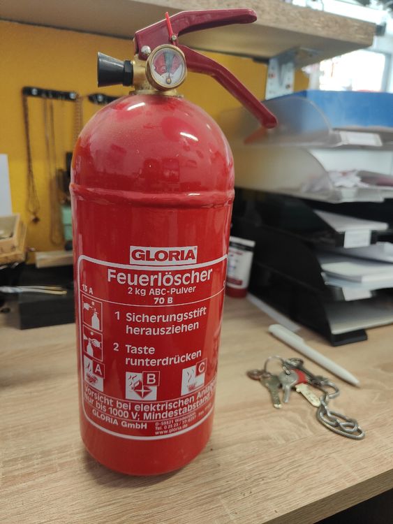Gloria Feuerlöscher 2Kg ABC Pulver 70B (D) (Neu (gemäss Beschreibung)) in Rorschach für CHF 13 ...