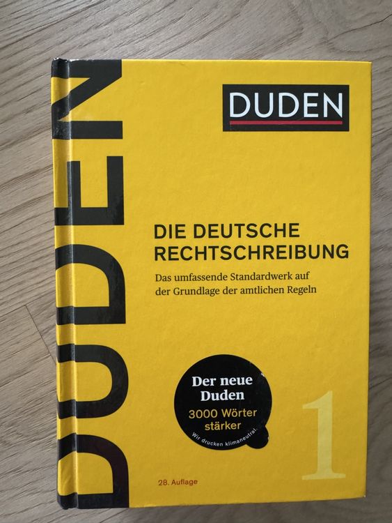 Duden Die Deutsche Rechtschreibung (Neu (gemäss Beschreibung)) in ...