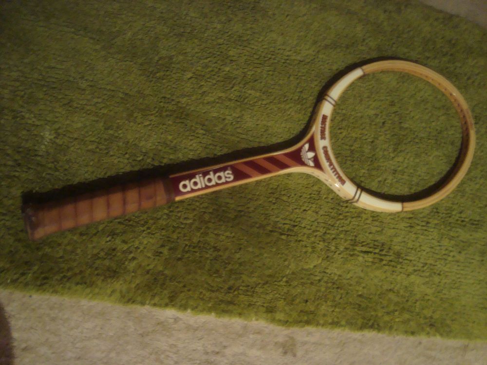 vintage 80iger year adidas Tennis racket Nastase Comp Belgie (Neu ...