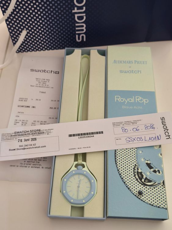 Swatch Royal Pop x AP Blaue Acht (Neu und originalverpackt) in Basel ...