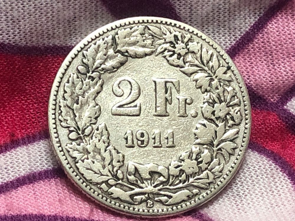 Schweiz 2 Franken 1911 Silber Rar (Gebraucht) in Flumenthal für CHF 9.5 – mit Lieferung auf ...