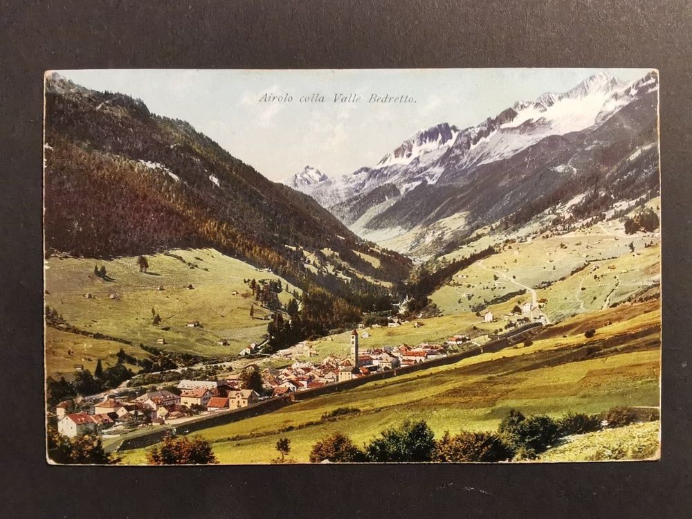 Airolo mit Val Bedretto, alte Postkarte um 1900. AK (Gebraucht) in Rheineck für CHF 5 – mit ...