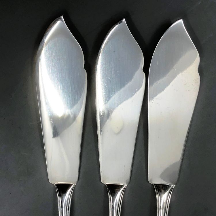 3 Fischmesser Jezler Châtelaine 800 Silber (Gebraucht) in Basel für CHF 300 – mit Lieferung auf ...