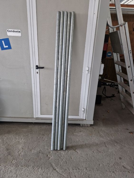 5x Stahlrohre verzinkt, 2m lang (Gebraucht) in Hedingen für CHF 39 ...