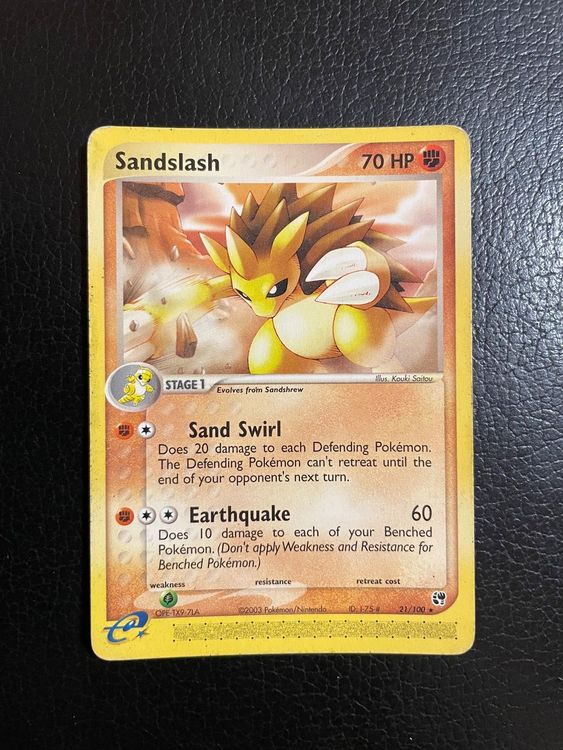 EX Sandstorm Sandslash rare 21/100 Ab 1 | Kaufen auf Ricardo