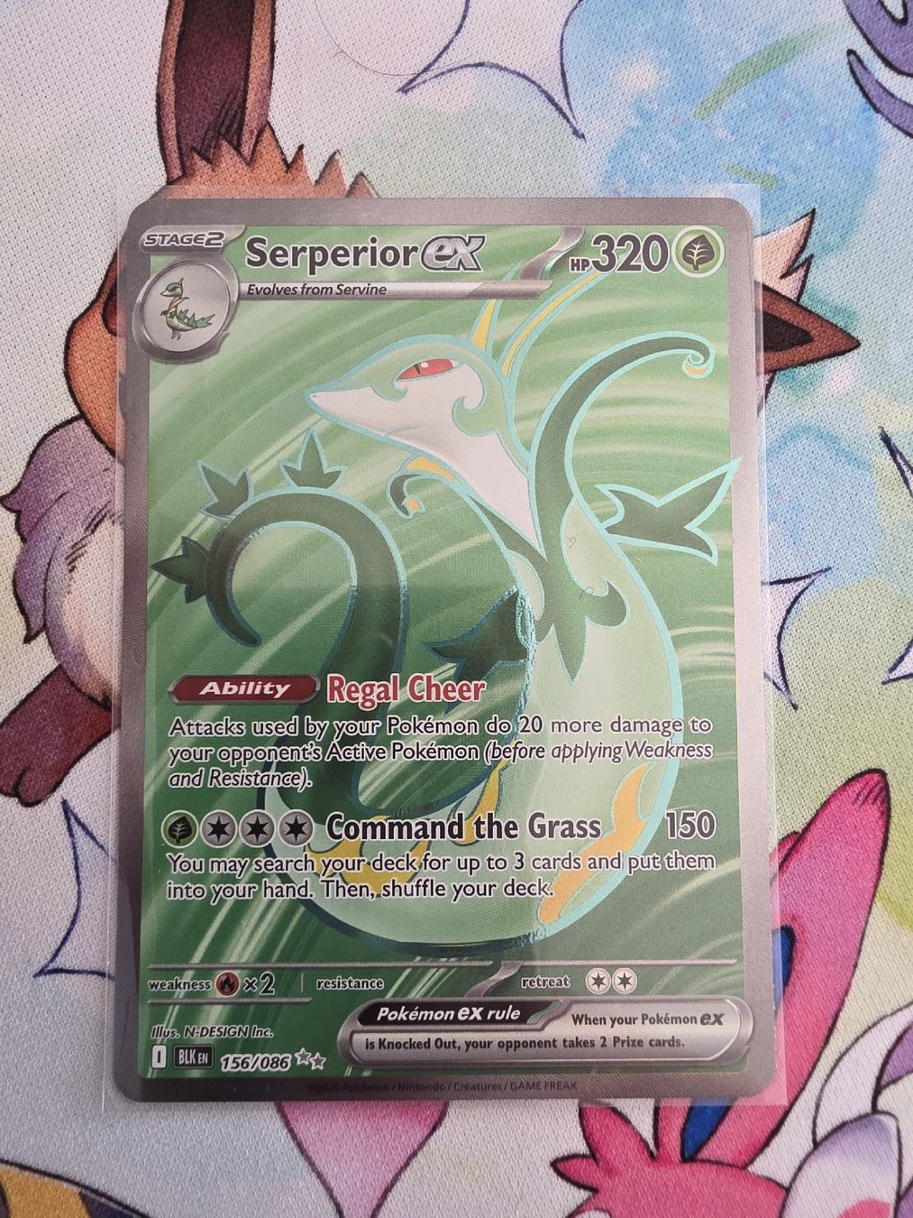 Pokemon Black Bolt Serperior EX 157/086 🇬🇧 Boosterfrisch (Gebraucht) in ...
