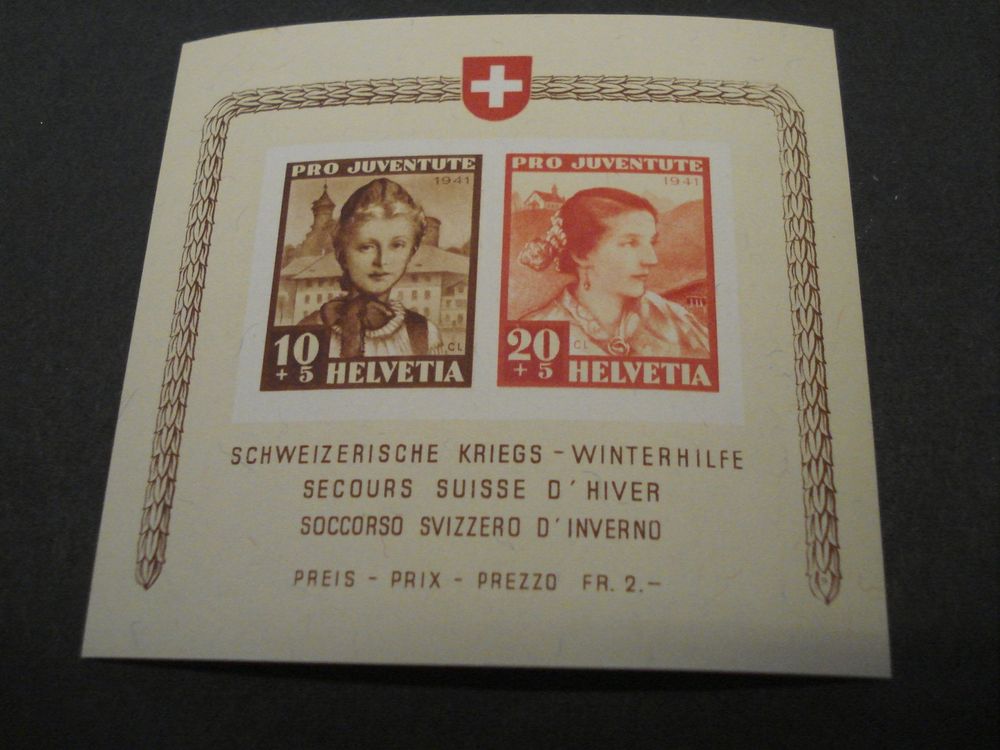 Block 1941, Pro Juventute ** | Kaufen auf Ricardo