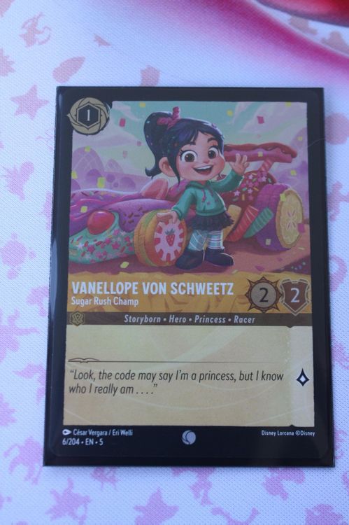 Vanellope Schweetz Foil Holo Lorcana Shimmering Skies Gebraucht In 3191