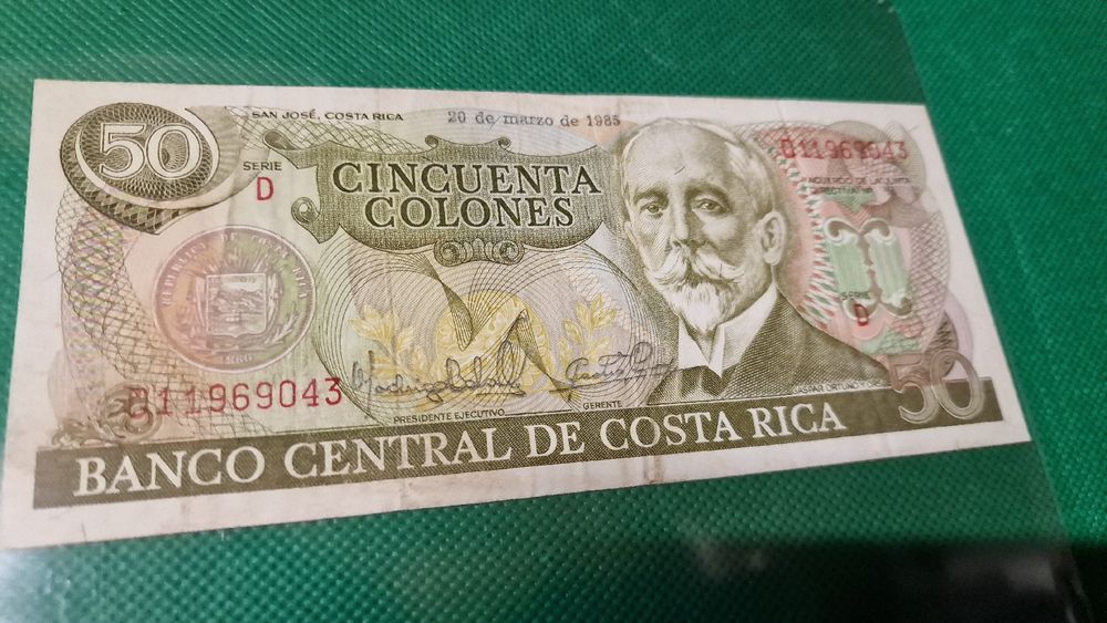 Banknote Costa Rica 1985 (Gebraucht) in Herisau für CHF 5.8 – mit ...