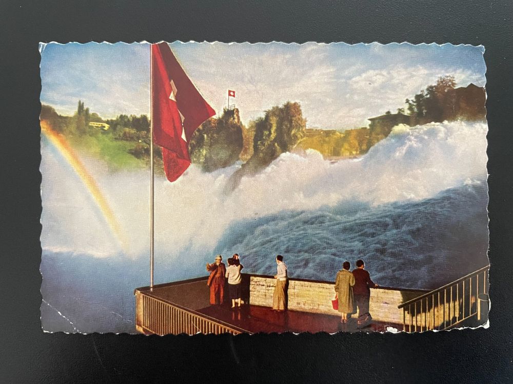 AK SH Rheinfall vom Fischnetz aus (Neuhausen, Schaffhausen) (Defekt) in Thal für CHF 1 – mit ...