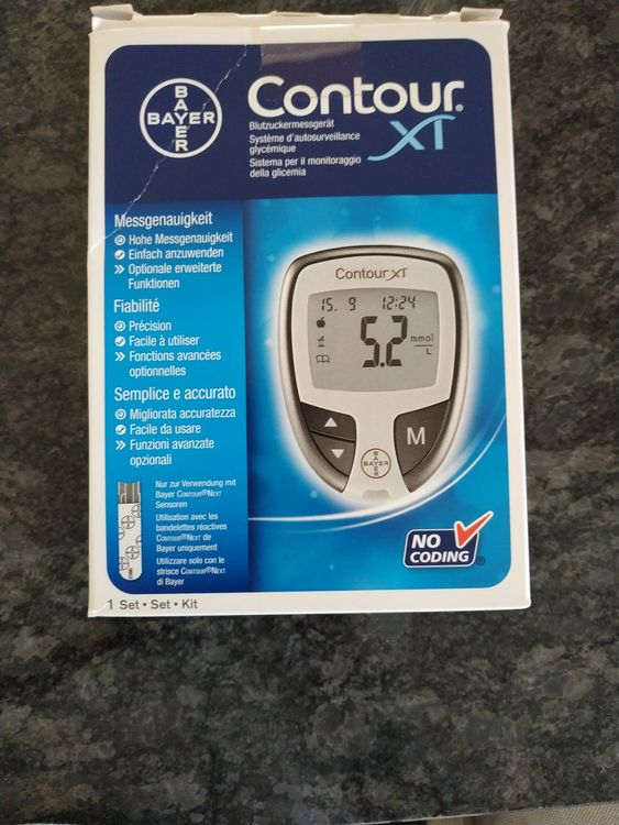 Blutzuckermessgerät Bayer Contour XT (Gebraucht) in Zürich für CHF 9 ...