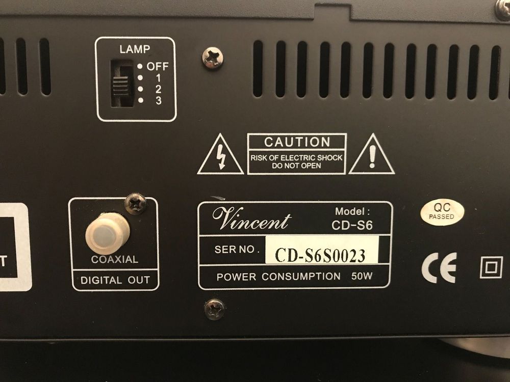 Vincent CD-S6 – High-End CD Player (Gebraucht) in Zürich für CHF 450 ...