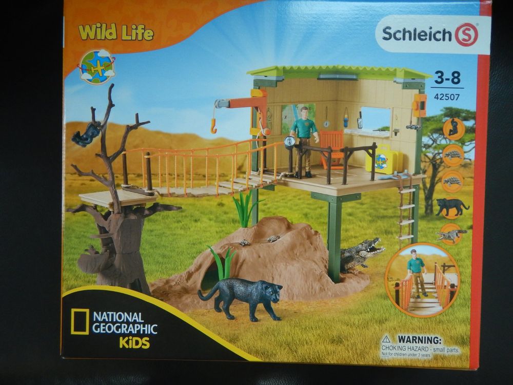 Schleich 42507 Wild Life Range Abenteuerstation 3-8 Neu (Neu und ...