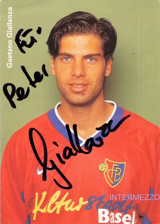 Fussball // FC 1893 Basel // Gaetano Giallanza Autogramm FCB (Gebraucht ...