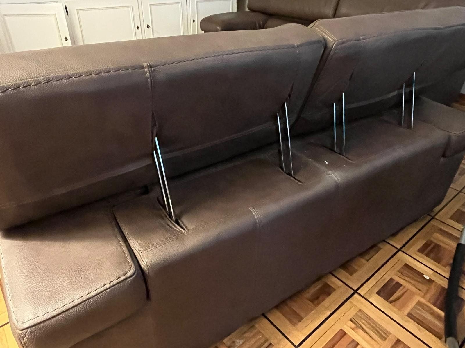 Canapé Roche Bobois 4 places en cuir marron- Gamme Ultimate (Gebraucht ...