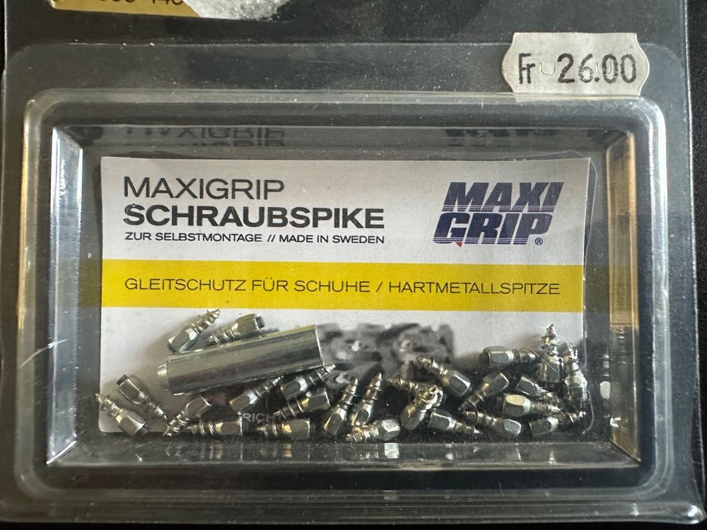 Maxigrip Schraubspike / Gleitschutz für Schuhe (24Stk) | Kaufen auf Ricardo