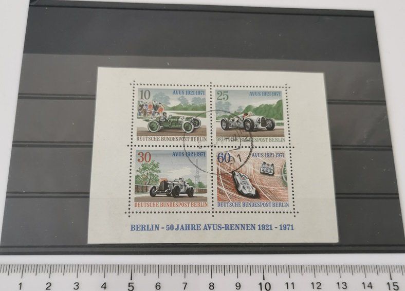 Berlin - 50 Jahre Avus-Rennen 1921 -1971 Block, Briefmarken (Gebraucht) in Wilen b. Wollerau für ...