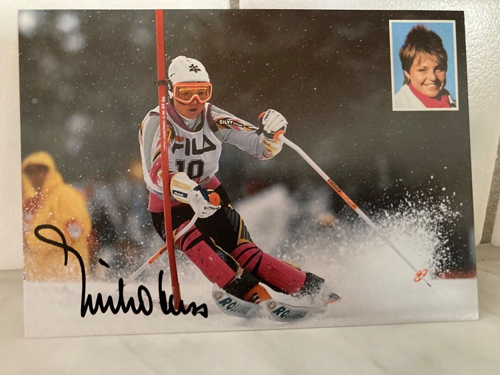 Autogrammkarte Erika Hess mit Originalunterschrift | Kaufen auf Ricardo