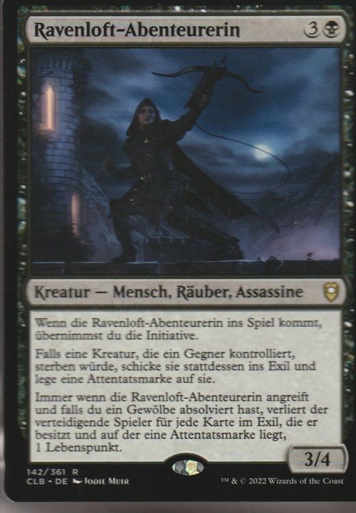 TCG Magic The Gathering MTG CLB 142 Ravenloft-Abenteurerin (Neu (gemäss ...