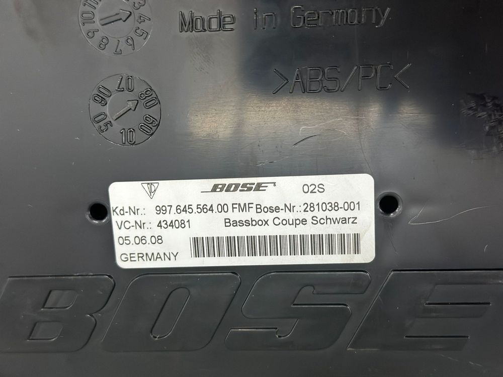 BOSE Subwoofer Porsche 997 (Gebraucht) in Höri für CHF 125 – mit ...
