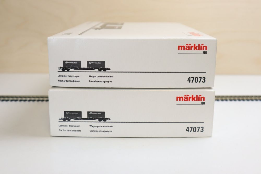 Märklin 2 x Containerwagen 47073 - Gebrüder Weiss | Kaufen auf Ricardo