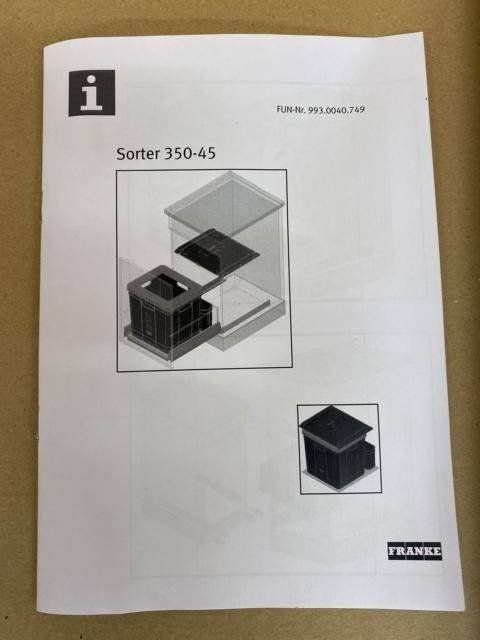 Abfalleimer Franke Sorter 350 - 45 (6/30) (Neu und originalverpackt) in Romanel-sur-Morges für ...