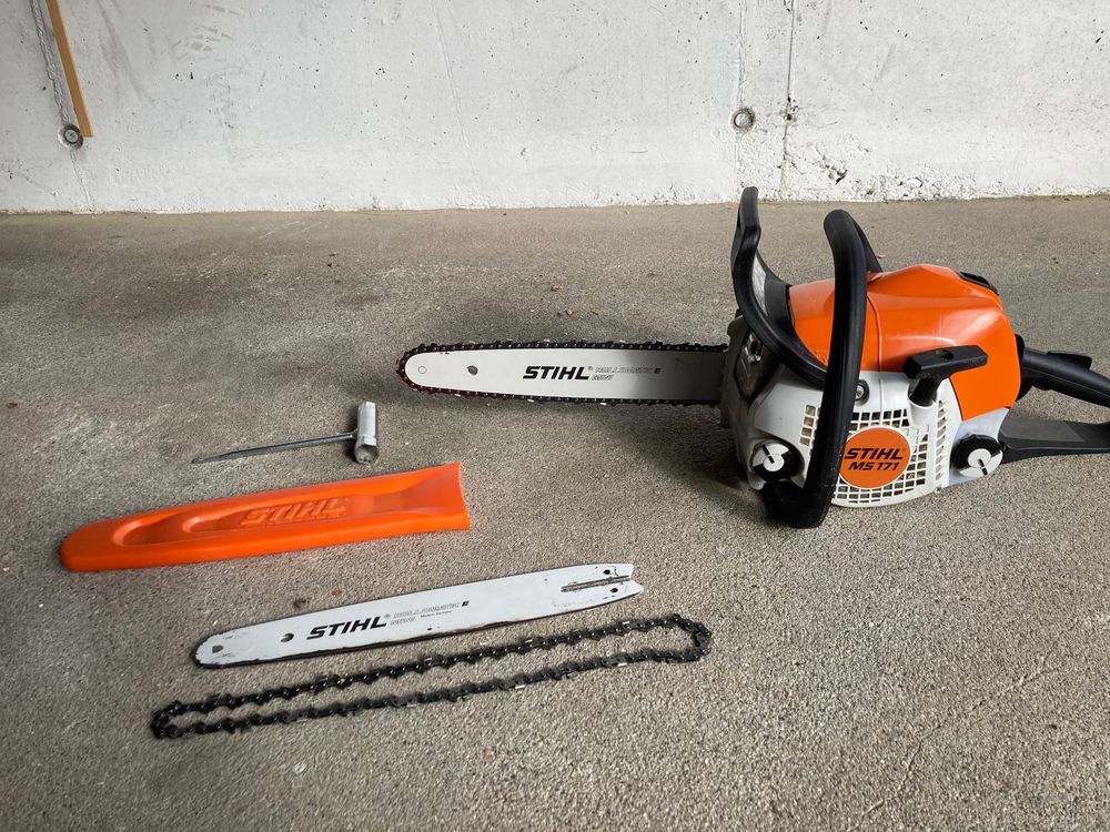 Stihl MS-171, 35cm und 30cm Schwert, neue Ketten | Kaufen auf Ricardo