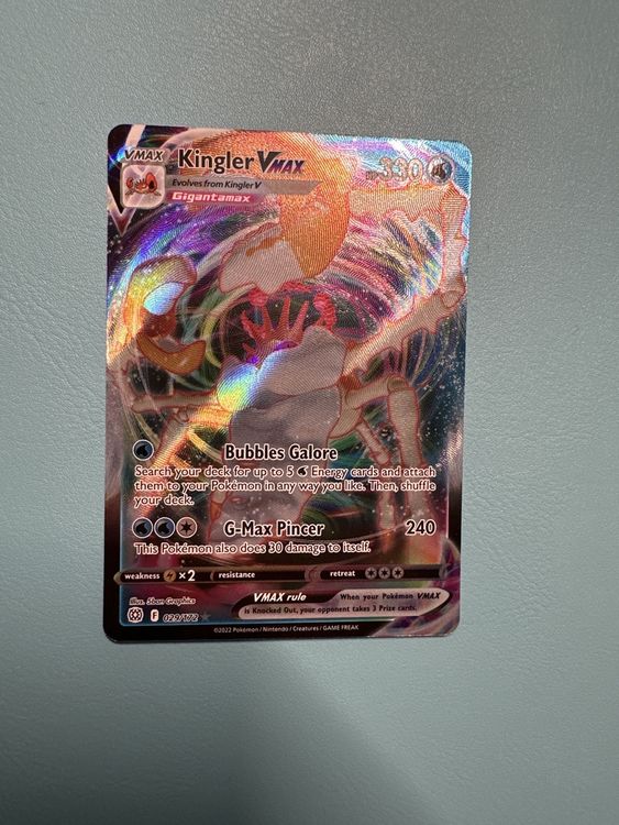 Pokemon Kingler VMax Top Zustand Mega schön selten | Kaufen auf Ricardo