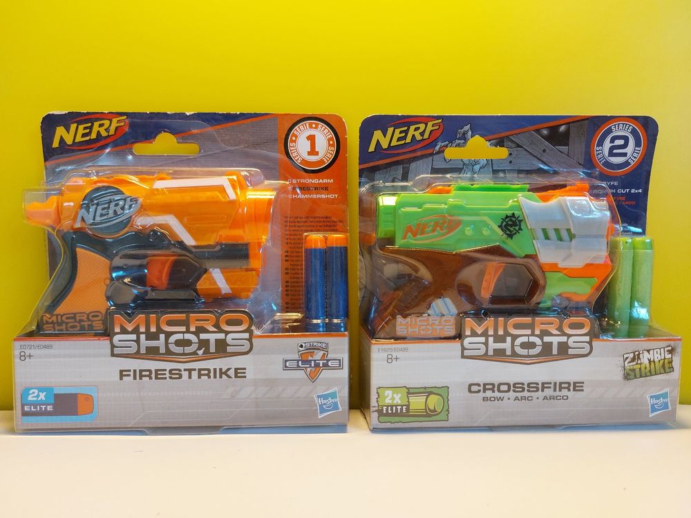 Nerf 2x Micro Shots: Serie 1 & Serie 2 - NEU (Neu und originalverpackt ...