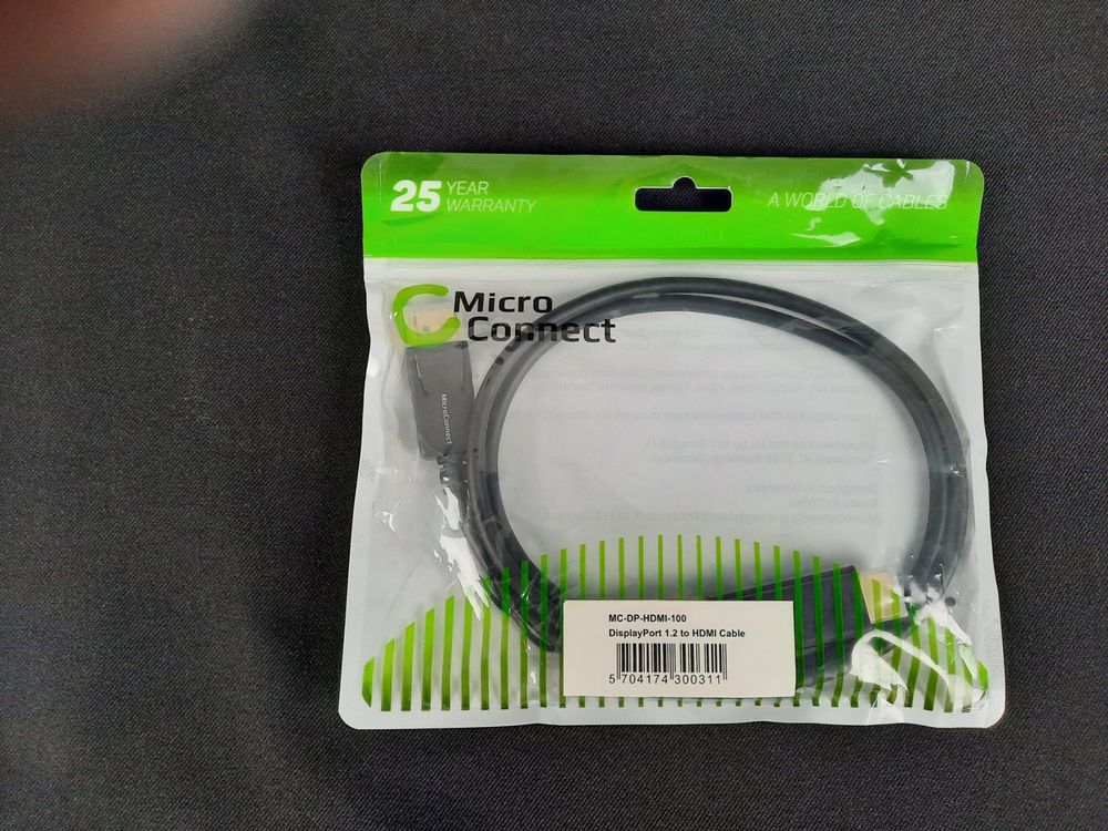 MICRO Connect Display Port 1.2 to HDMI Cable (Neu (gemäss Beschreibung ...