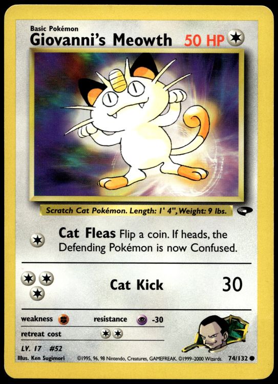 Giovanni's Meowth 74/132 Pokémon Gym Challenge ab 1.- | Kaufen auf Ricardo