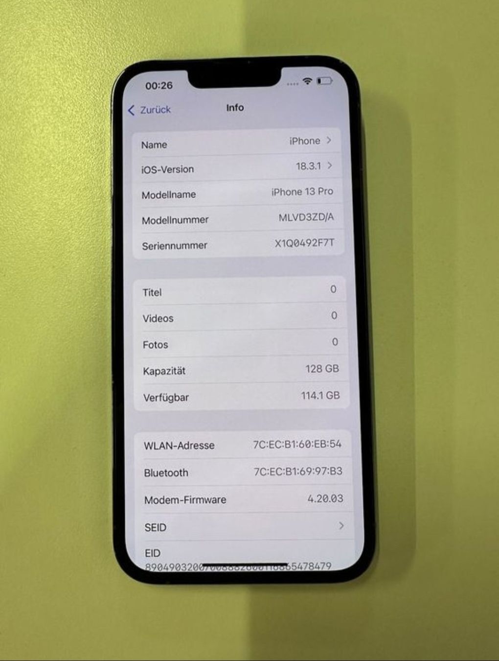 Apple IPhone 13 Pro, 128 GB, Hellblau (Gebraucht) in Lausanne für CHF ...