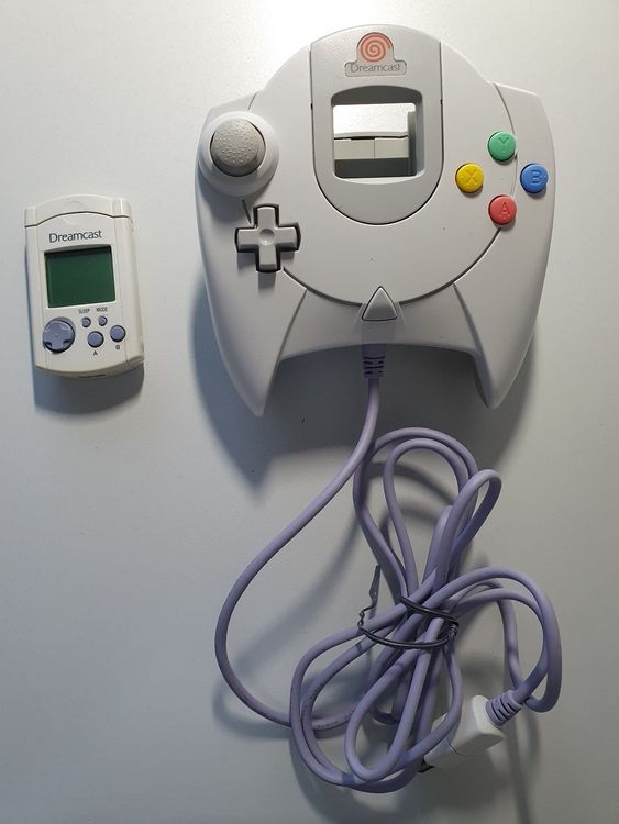 DC - Sega Dreamcast Controller mit VMU (orange, NTSC) | Kaufen auf Ricardo