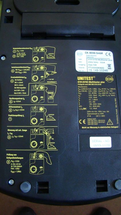 Multitester BEHA Unitest 0701 / 0702 (Gebraucht) in Frutigen für CHF ...