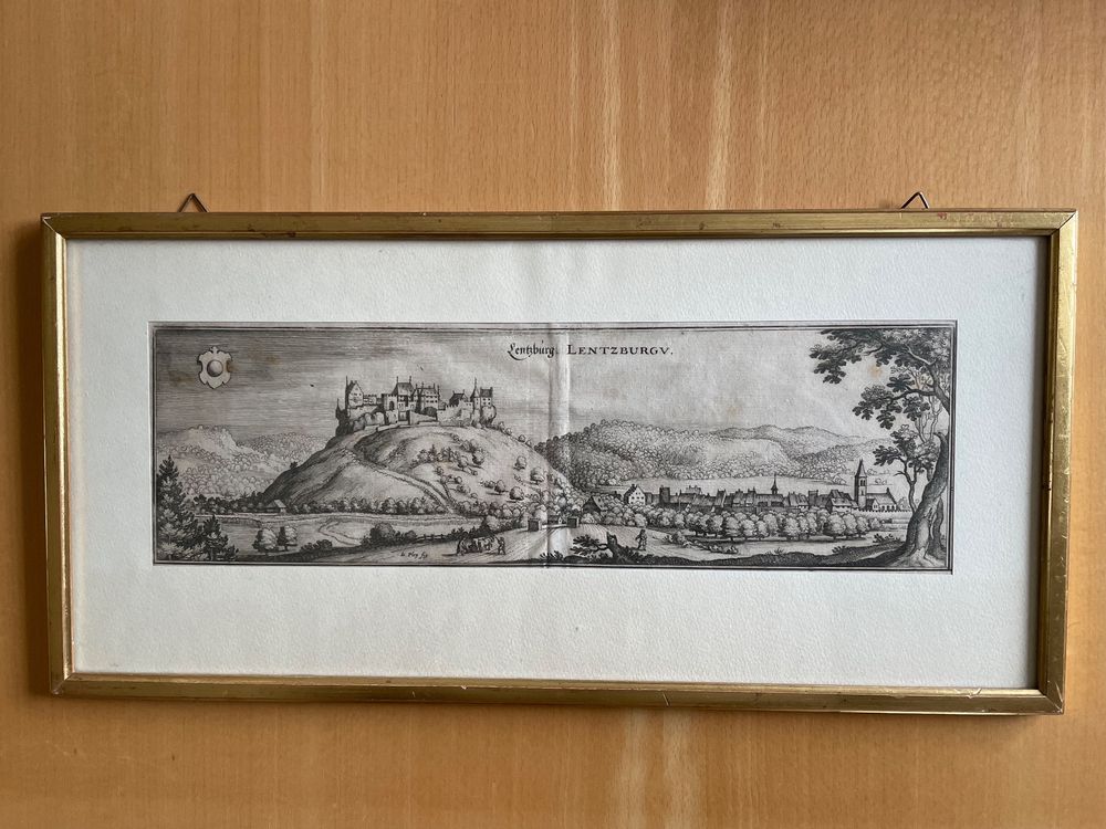 Antiker Stich Lenzburg von Merian Basel 1642 (Gebraucht) in Baar für ...