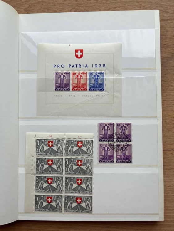 Briefmarkensammlung Schweiz Pro Patria | Kaufen auf Ricardo