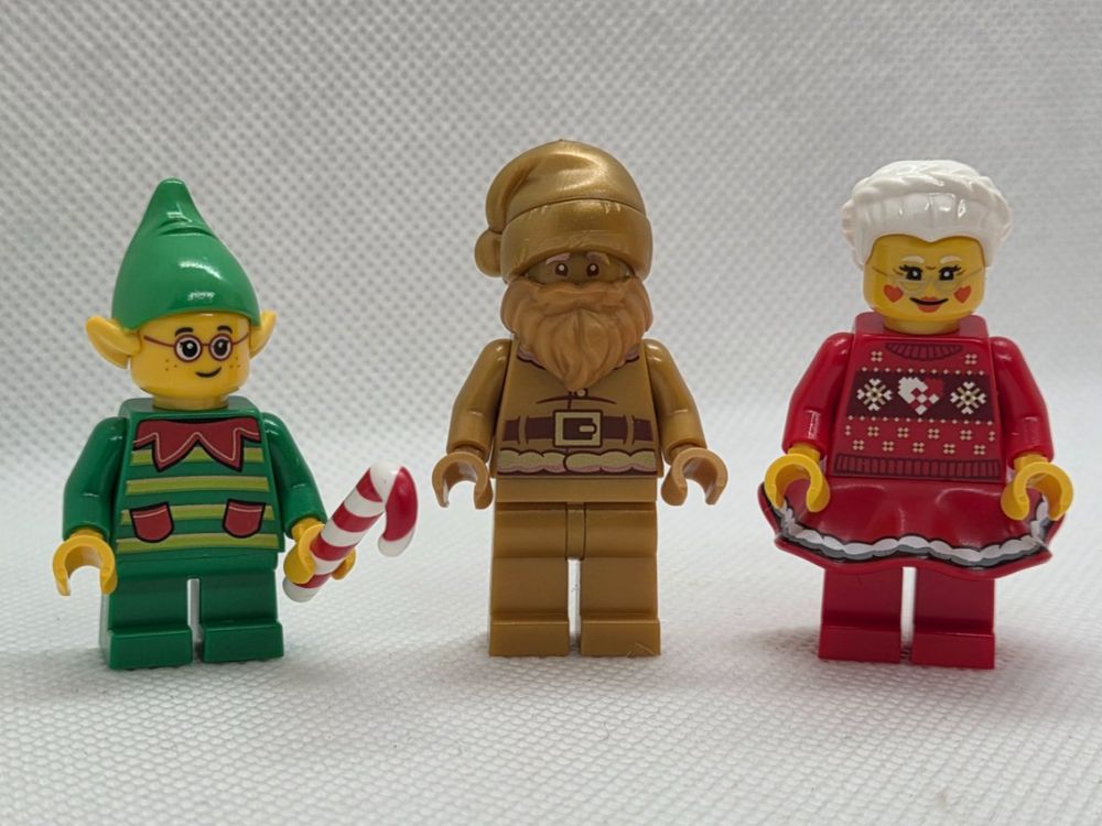 LEGO BAM Late 2025 Winter 3er-Set Mrs. Clause, Santa, Elf (Neu (gemäss ...