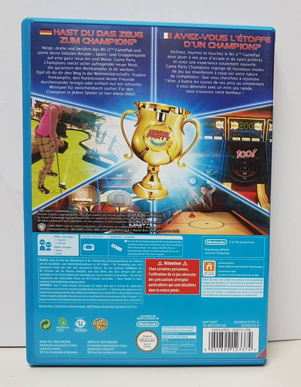 Game Party Champions Arcade, Sports und Gruppen Spiele Wii U (Gebraucht ...