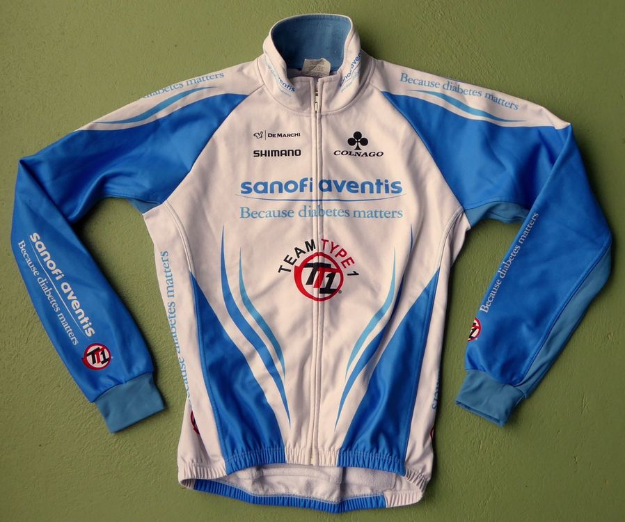 schöne orig. R. BERTOGLIATI Team SANOFI COLNAGO Velo Jacke (Gebraucht ...