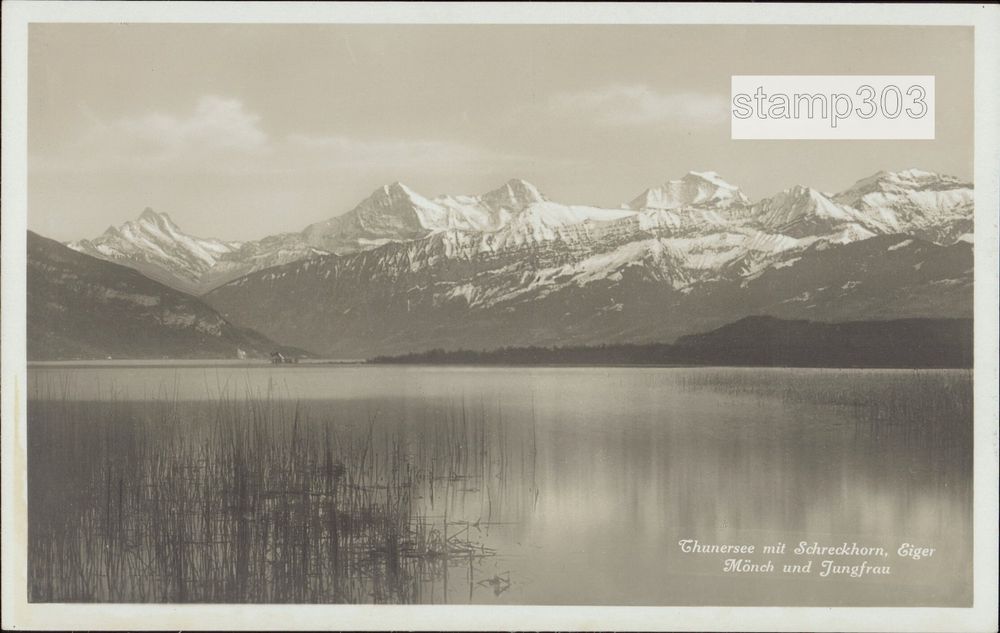 1931 AK Thunersee mit Schreckhorn - Eiger - Mönch - Jungfrau | Kaufen auf Ricardo