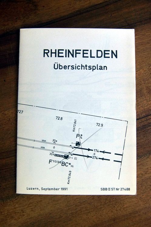 Bahnhof Rheinfelden - Sicherungsanlagen und Gleisplan (Gebraucht) in Schönenwerd für CHF 5 – mit ...