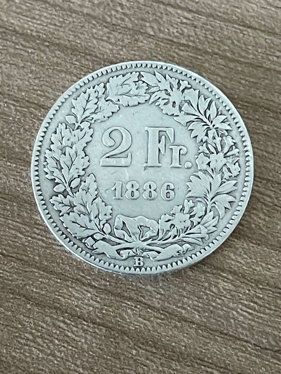 2 Franken Schweiz 1886 Silber | Kaufen auf Ricardo