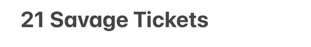 21 Savage Tickets 17. November 2023 in Zürich | Kaufen auf Ricardo