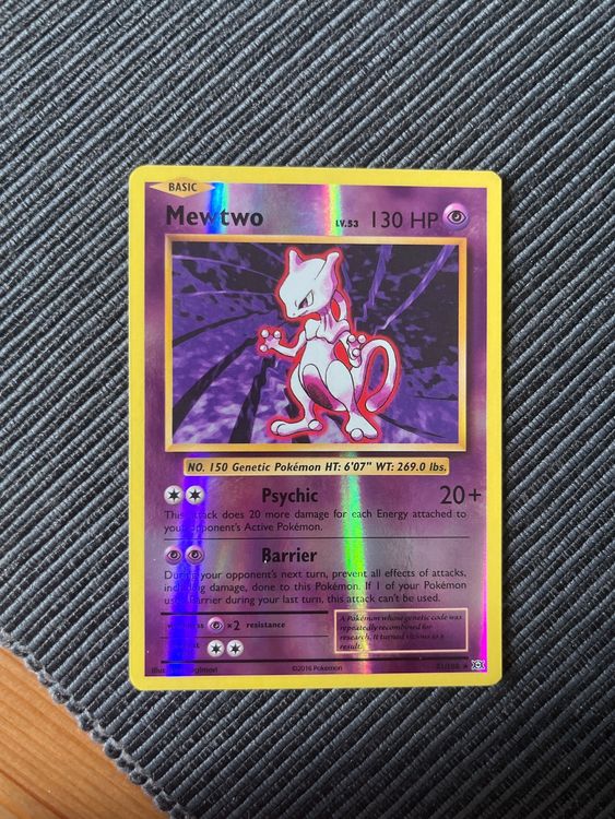 Pokemon Mewtwo Reverse Holo XY Evolutions near Mint (Neu (gemäss ...