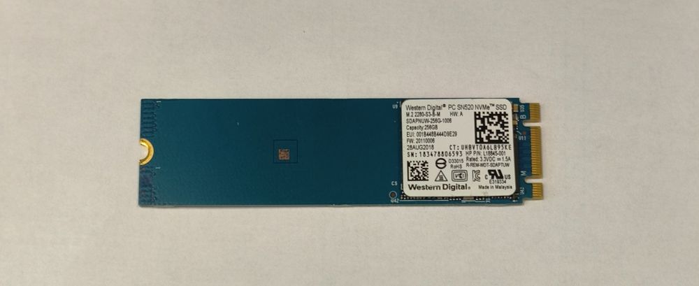 Western Digital 256GB NVMe SSD (Gebraucht) in Fislisbach für CHF 9 ...