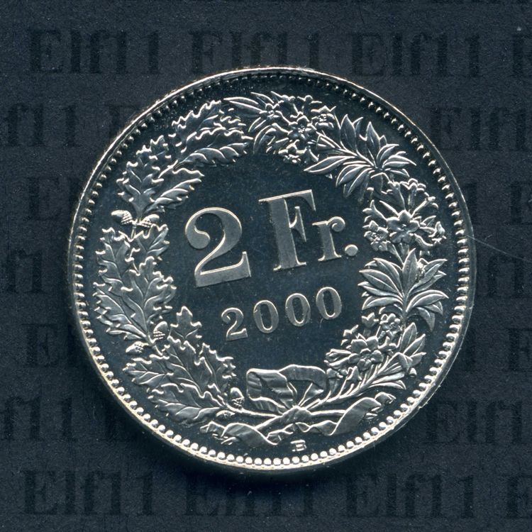 CHF___2.00 2000 stgl *nigelnagelneu! 2 Franken | Kaufen auf Ricardo