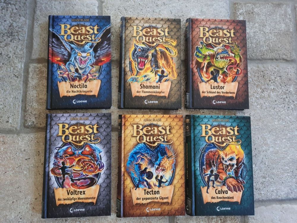 Beast Quest Nr. 55-60,Noctila,Shamani,Lustor,Voltrex,Tecton | Acheter ...