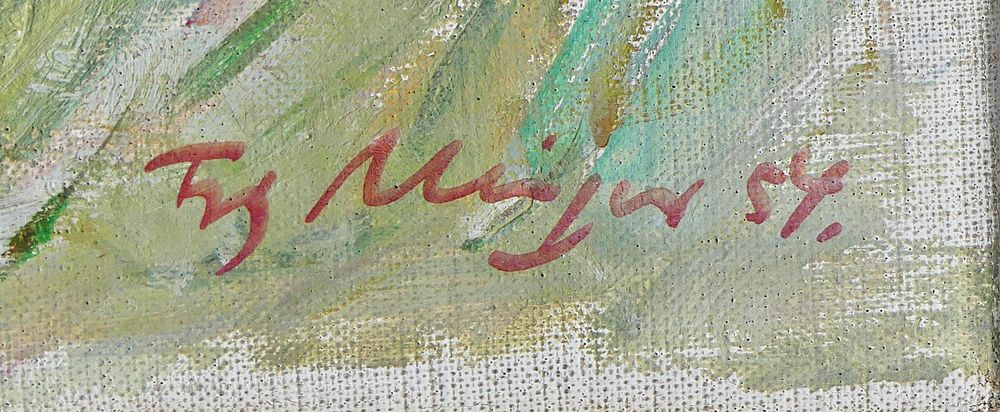 Fritz MEIJER (1900-1969) - Ölgemälde Modernes Damenbildnis (Gebraucht) in Ostermundigen für CHF ...